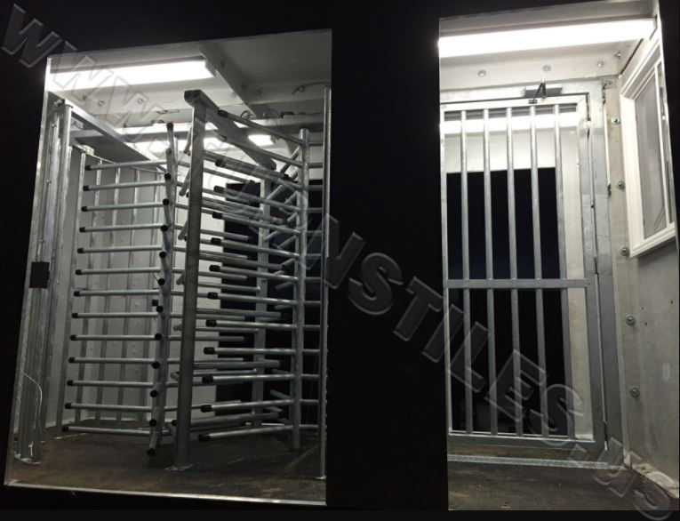 EntraBOX SMB2 Secure Modular Building Kit (2-Lane, 4 Roll-Up Doors ...