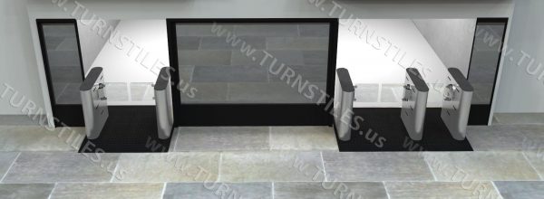 EX300 Executive Series Optical Barrier Turnstiles - TURNSTILES.us
