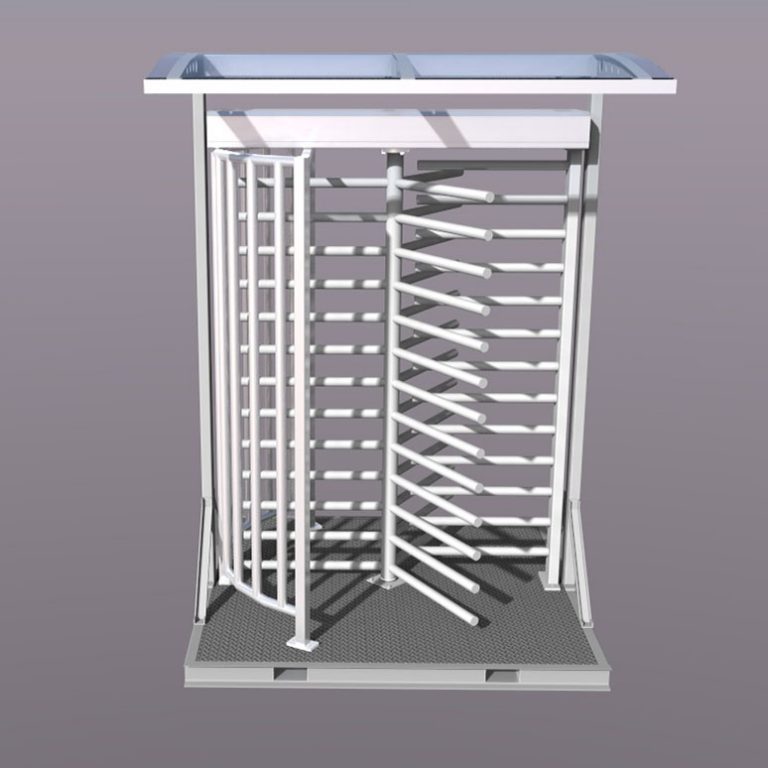 PST-PGC Portable Single Turnstile with Plexiglass Canopy - TURNSTILES.us