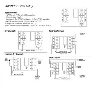 RBSN Turnstile Relay and Base with Snaptrack - TURNSTILES.us