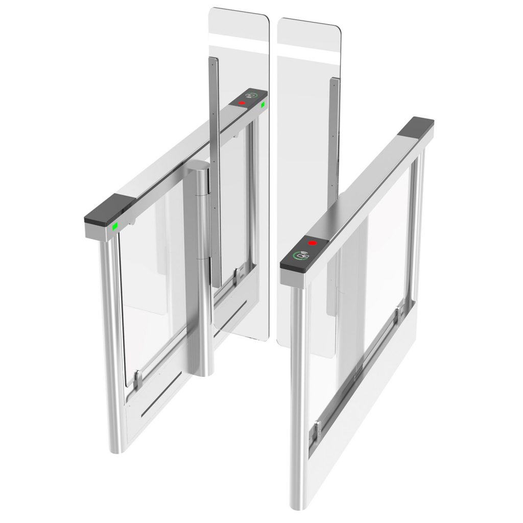 CPW-135Y Super High Panel Swing Glass Turnstile - TURNSTILES.us