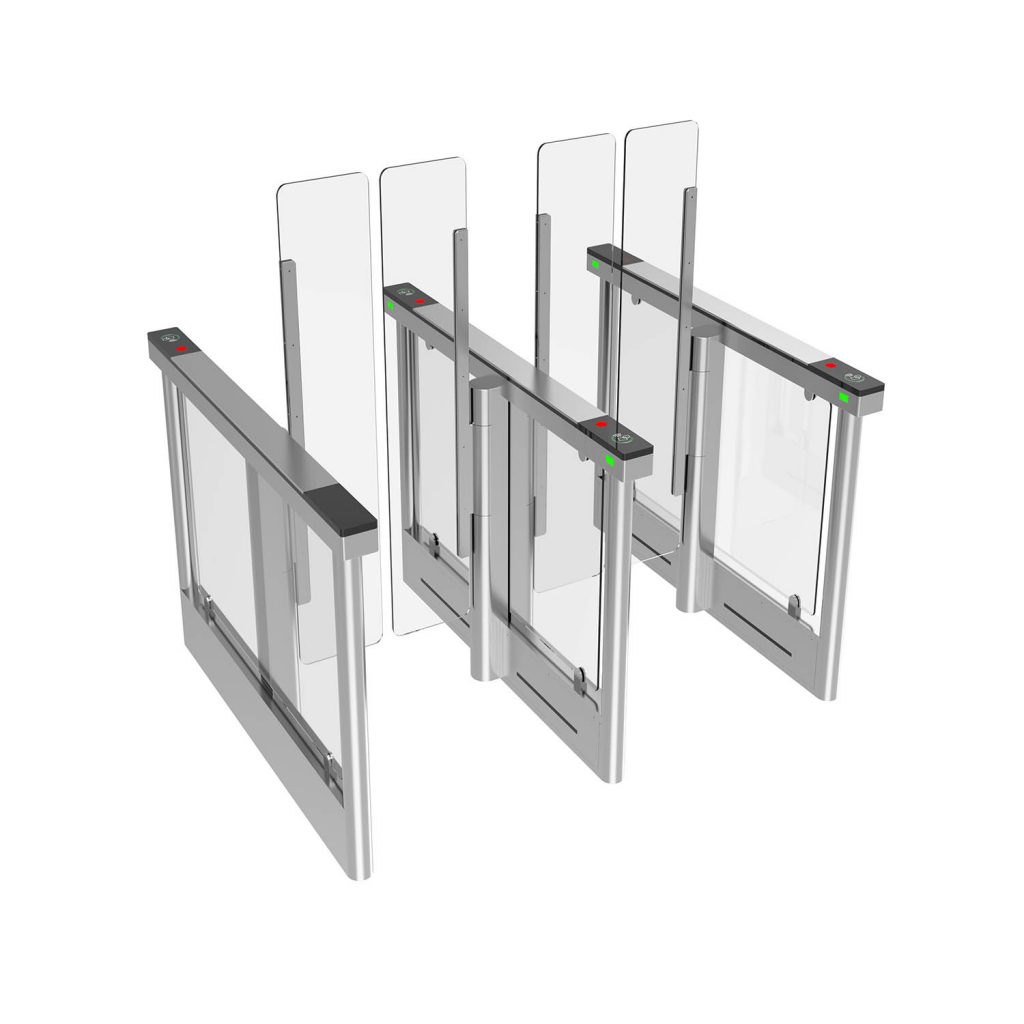 CPW-135Y Super High Panel Swing Glass Turnstile - TURNSTILES.us