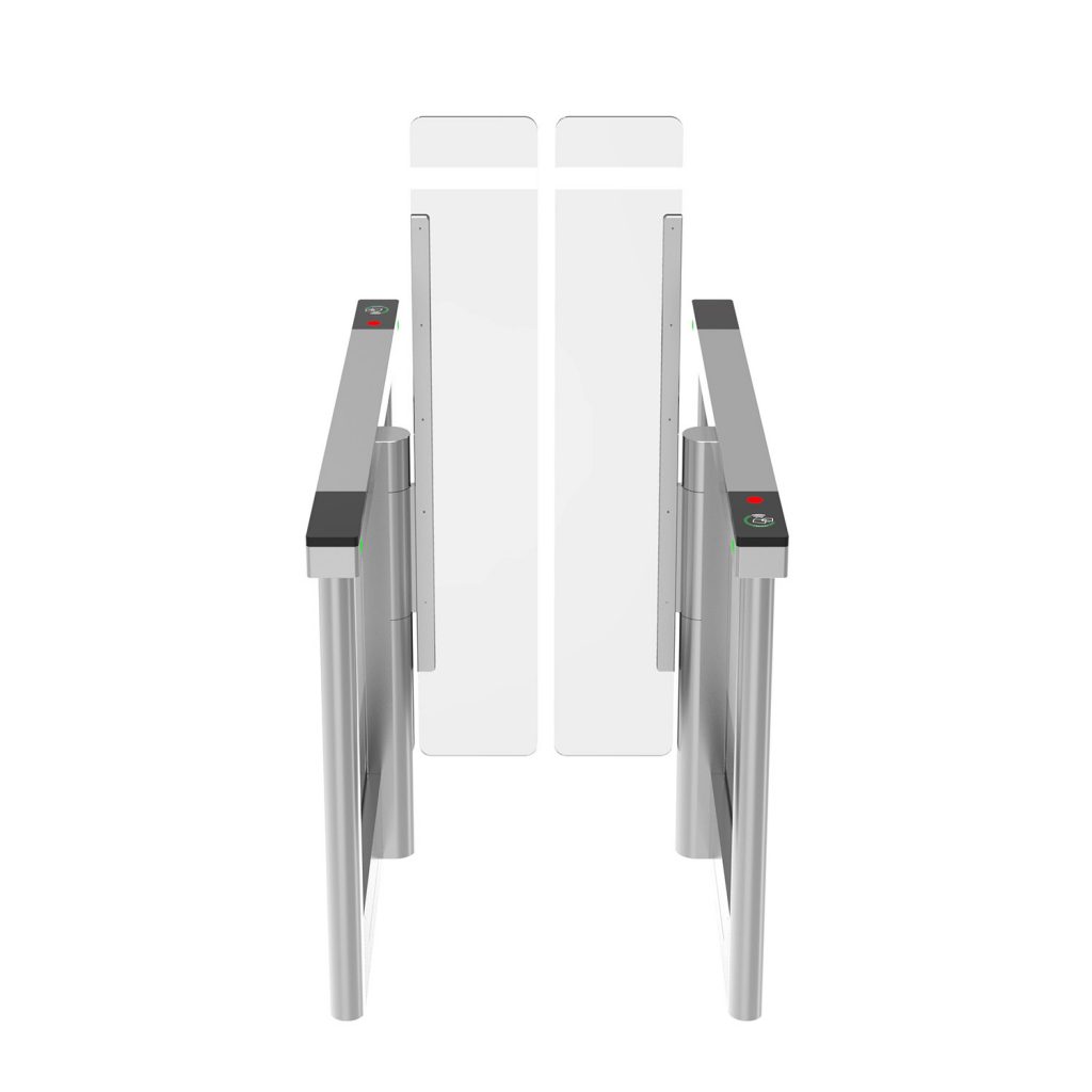CPW-135Y Super High Panel Swing Glass Turnstile - TURNSTILES.us
