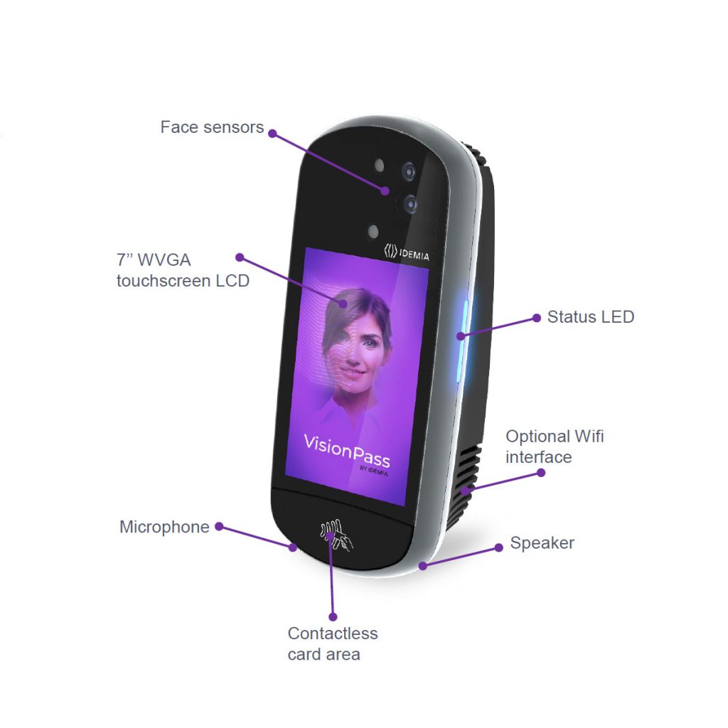 VisionPass Facial Recognition Terminal - TURNSTILES.us