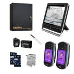 Gooseneck Pedestal with Card Reader Mounting Box - TURNSTILES.us