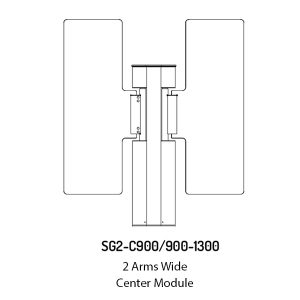SG2 Series High Glass Optical Speed Gate - TURNSTILES.us