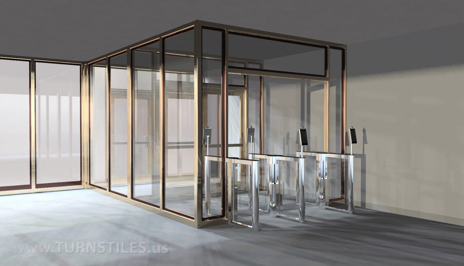 SG3 Series High Glass Optical Speed Gate - TURNSTILES.us