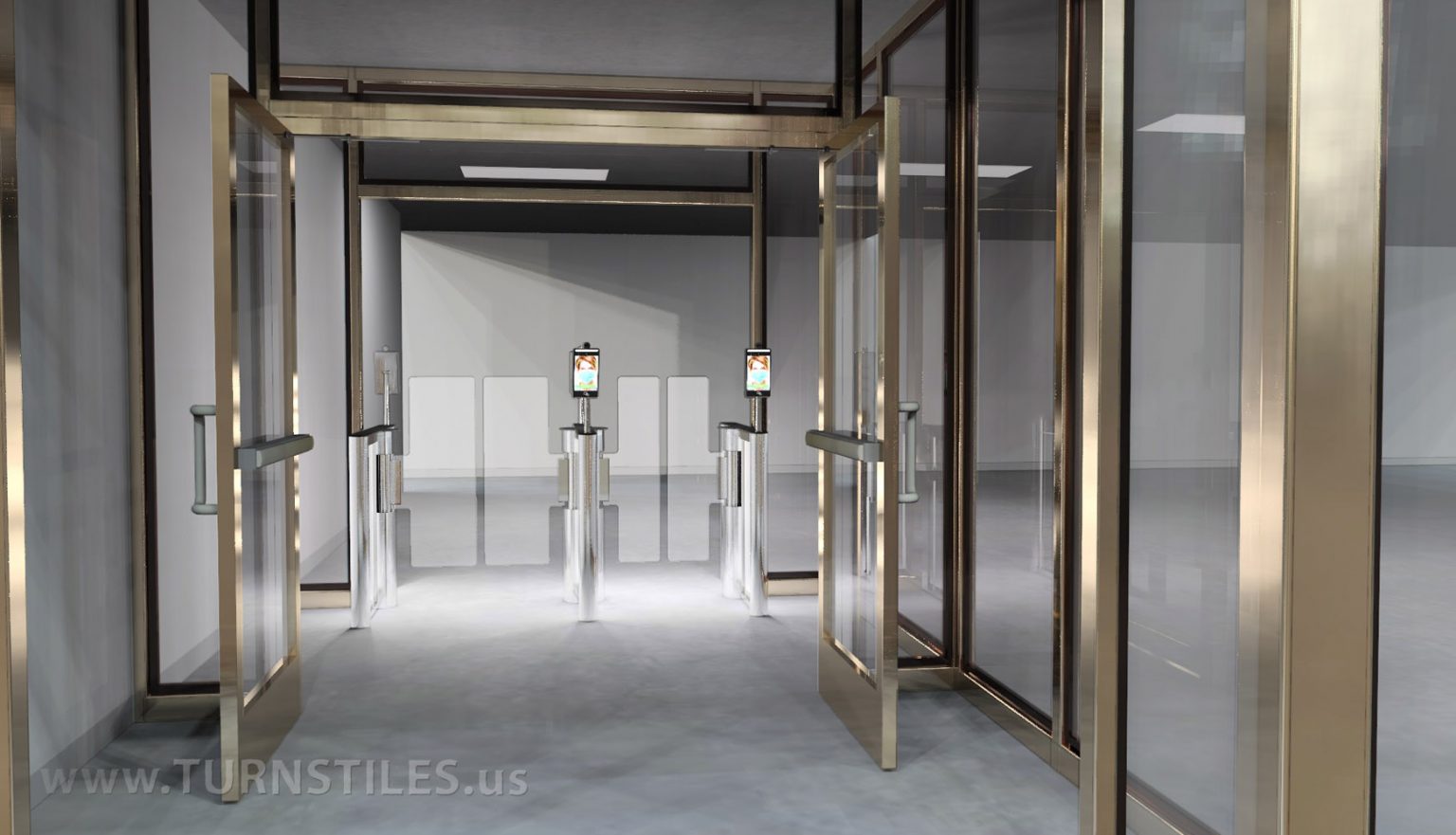 SG3 Series High Glass Optical Speed Gate - TURNSTILES.us