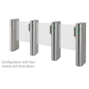 dTower Optical Swing Gate for Small Spaces - TURNSTILES.us