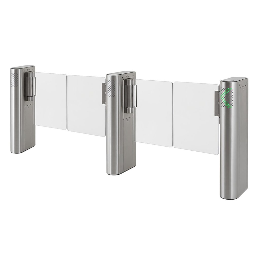 dTower Optical Swing Gate for Small Spaces - TURNSTILES.us