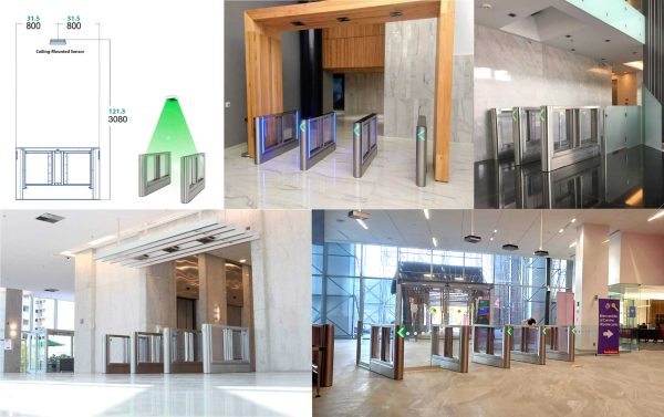 dFlow Free Flow UW Ultra-Wide (48" Passage) Turnstile Speed Gates ...