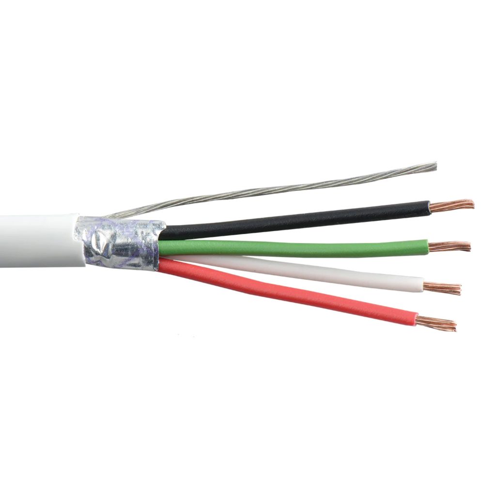 18 AWG 4 Conductor Shielded Plenum Cable - Turnstile Connection Wire ...