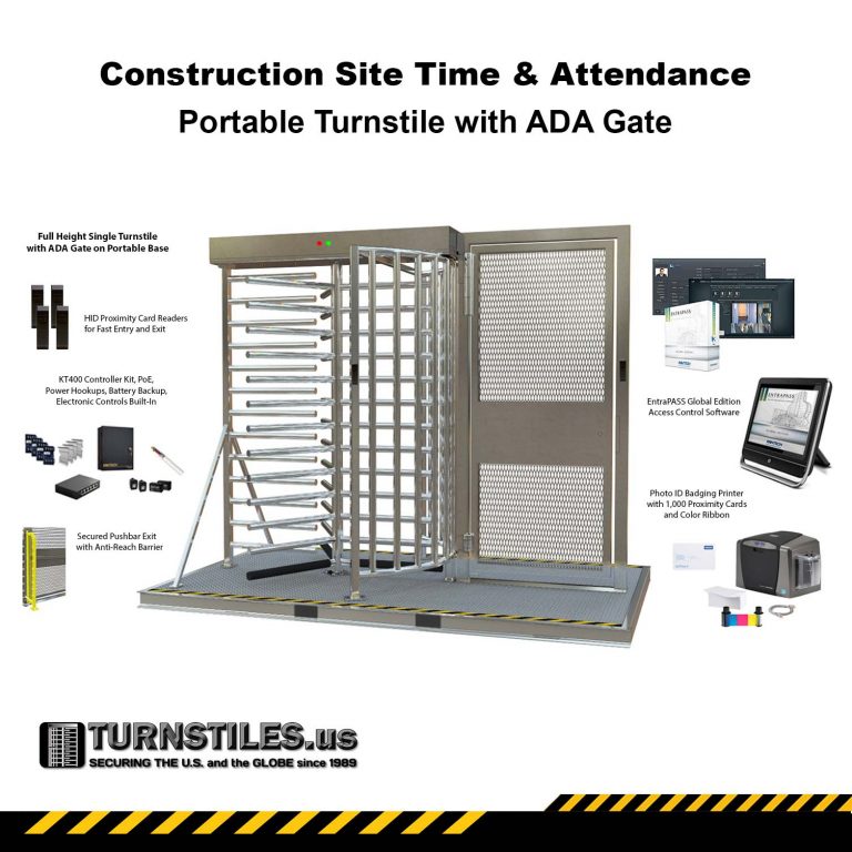 SNG180F Semi-Automatic ADA Swing Gate (Framed Glass) - TURNSTILES.us