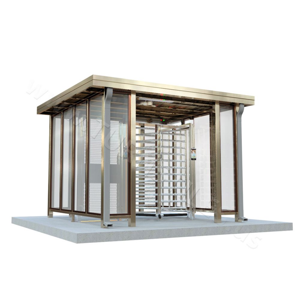EntraBOX HSE1212 High Security Entrance with Turnstile, Gate and Canopy ...
