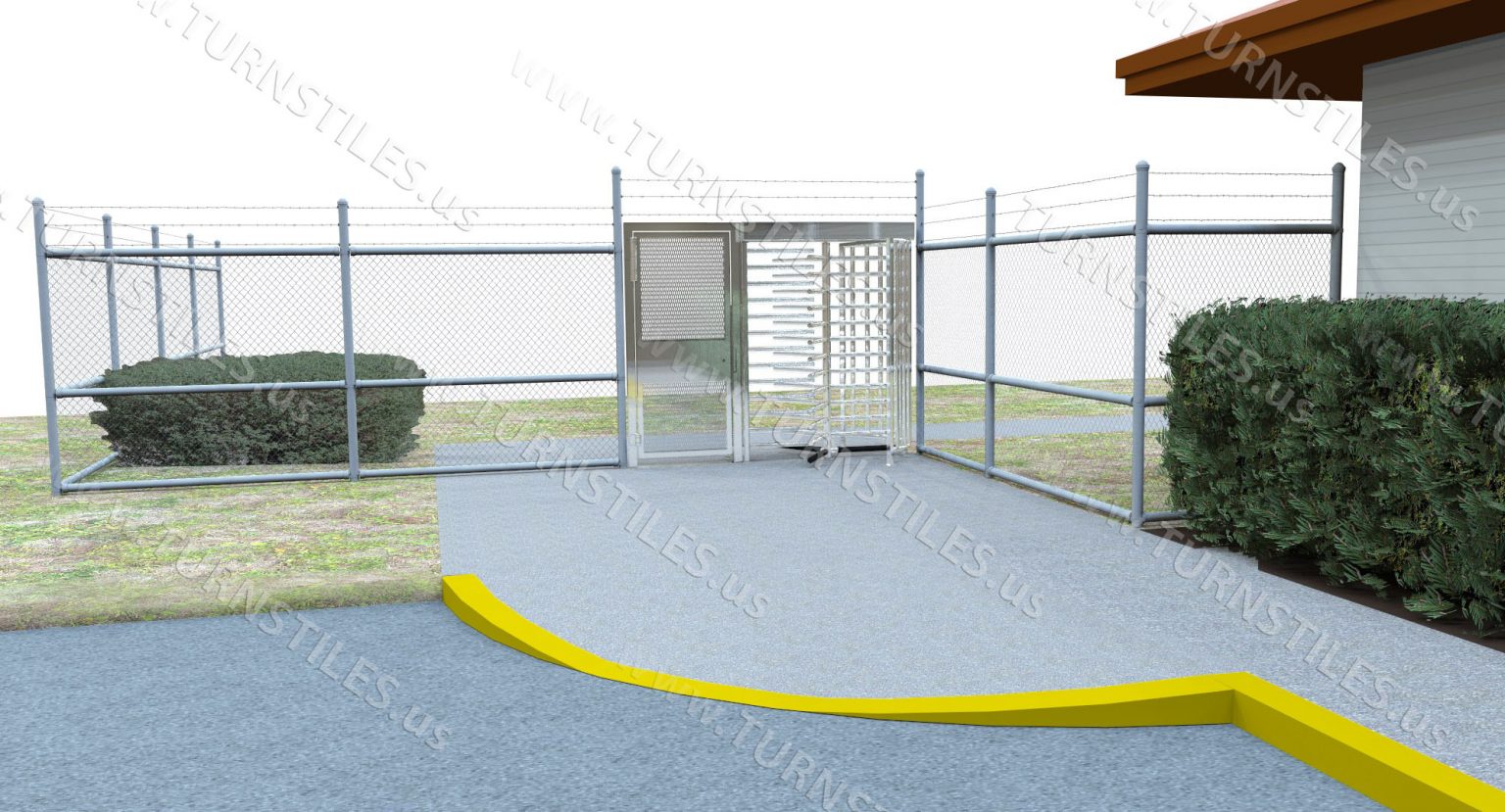 Chain Link Security Fencing - TURNSTILES.us
