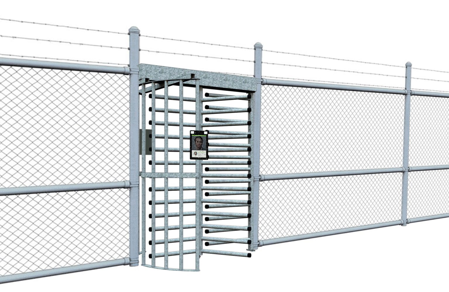 HS400 Series Single Full Height Turnstile - TURNSTILES.us