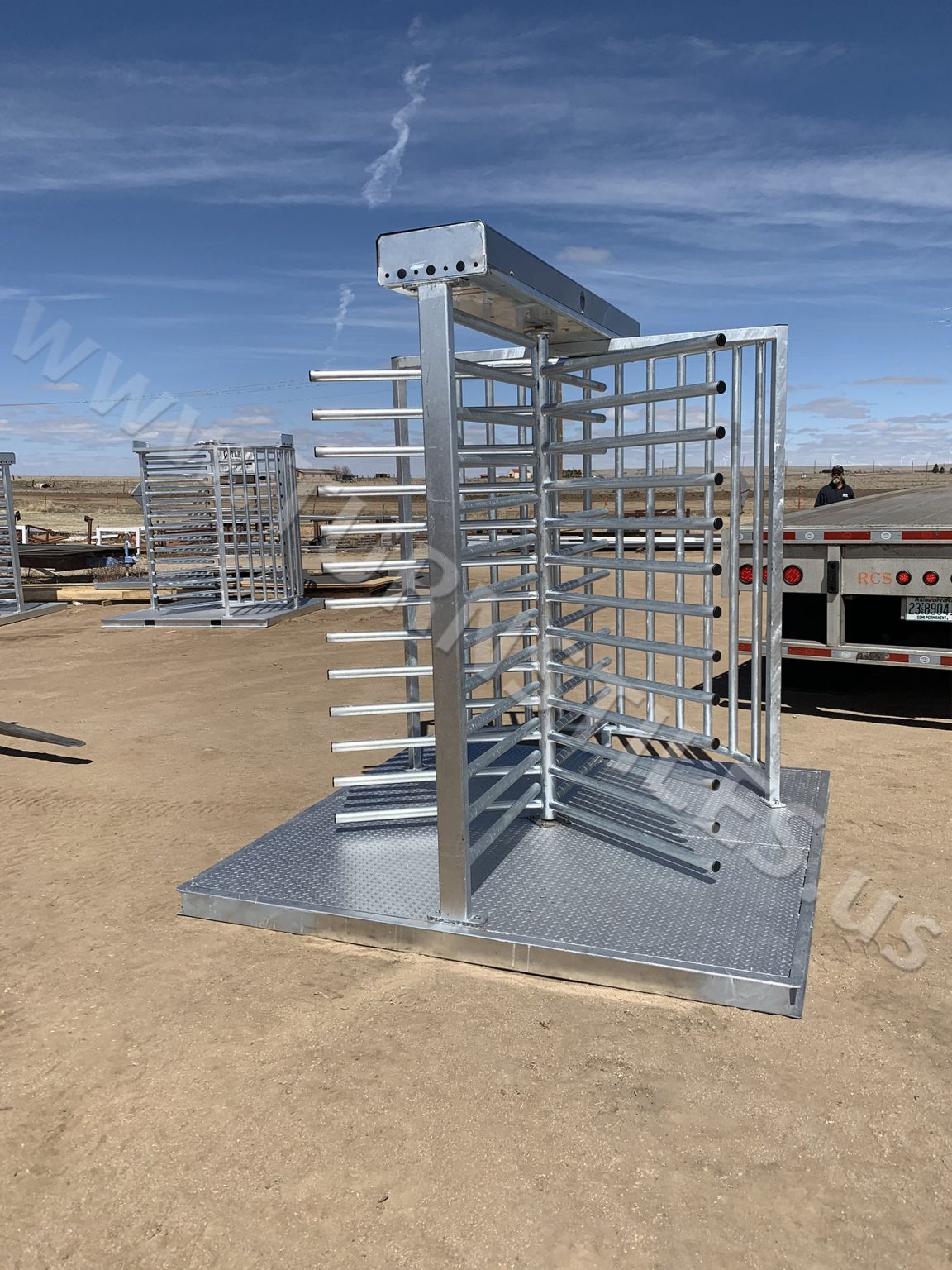 AG-BASE Portable Turnstile Base Plate - TURNSTILES.us