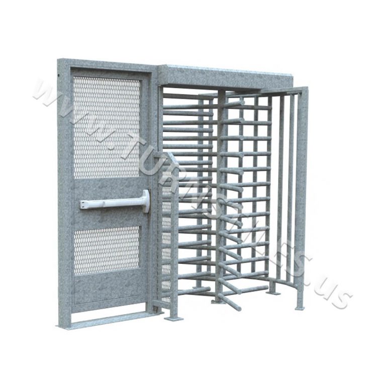 CA1 Full Height Single Turnstile and ADA Gate Combo, Galvanized ...