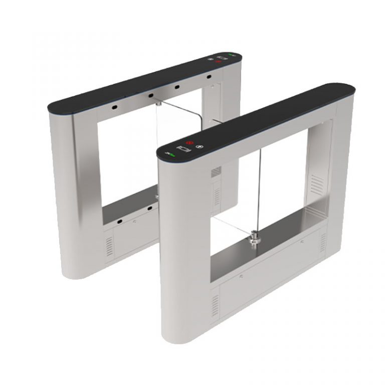 Modern Rectangular Frame Optical Turnstile Lanes - TURNSTILES.us