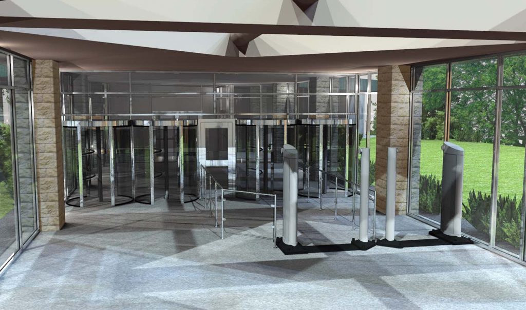 P60 Aluminum and Lexan Full Height Turnstile - TURNSTILES.us