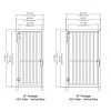 HS336-ADA / HS348-ADA Full Height Steel Gate with Vertical Bars ...