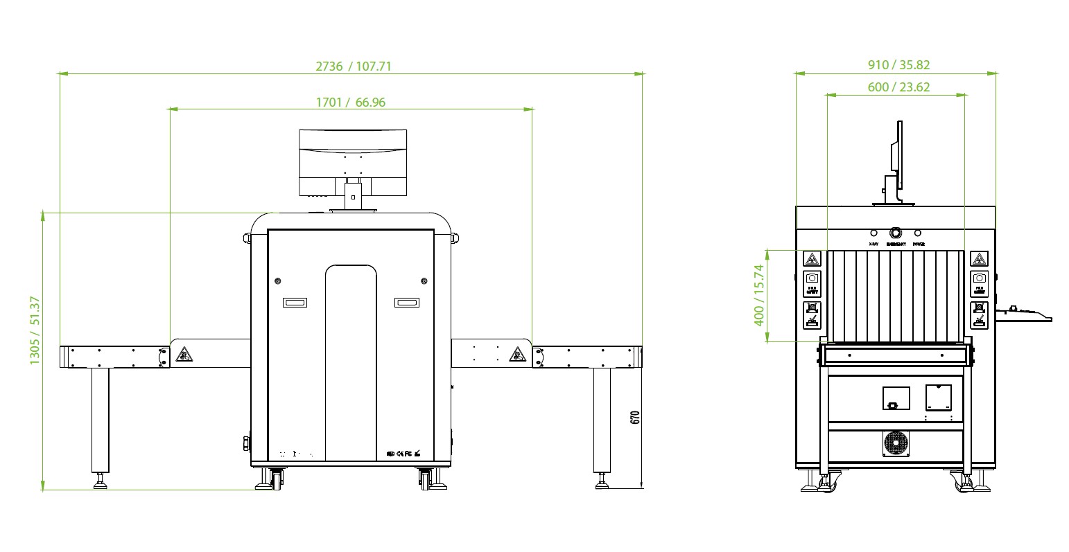XRM5000 X Ray Baggage Scanner TURNSTILES us XRM5000 X Ray Baggage Scanner TURNSTILES us