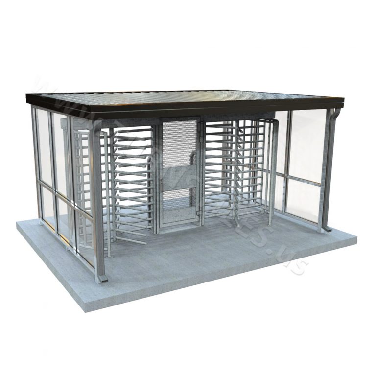 EntraBOX HSE1216 High Security Entrance with Turnstiles, Gate and ...
