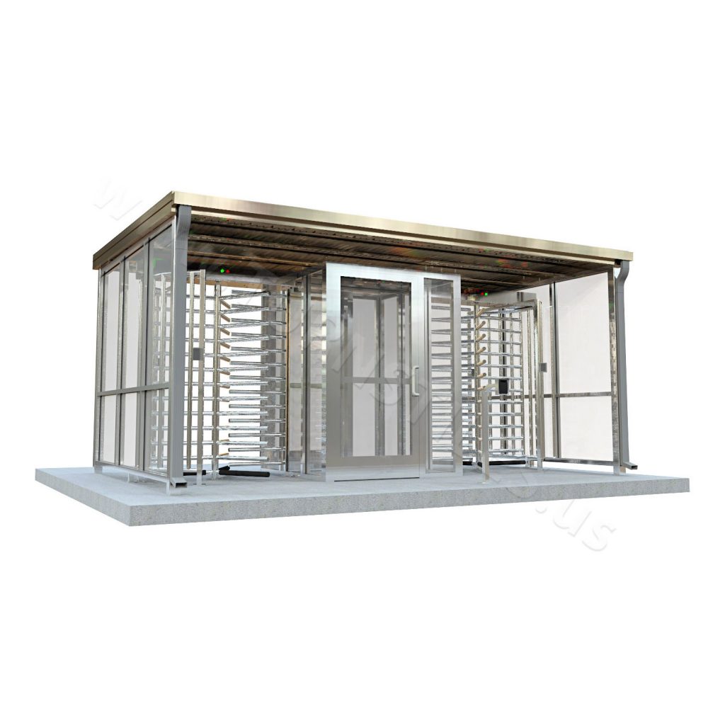 EntraBOX GSC1319 Turnstile and Mantrap Security Entrance (2-Turnstiles ...