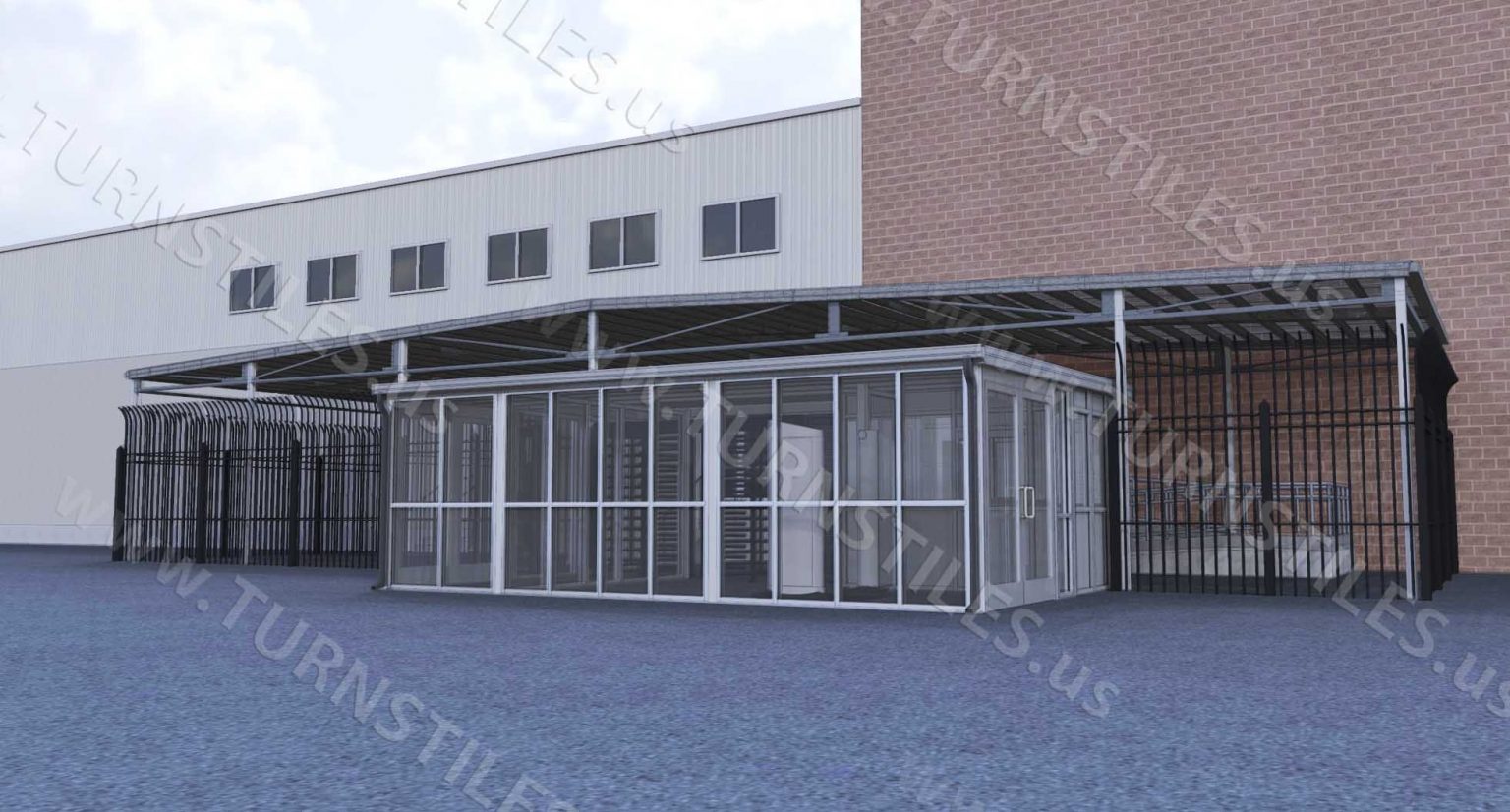EntraBOX HSE1826 High Security Entrance with Turnstiles, Gate and ...