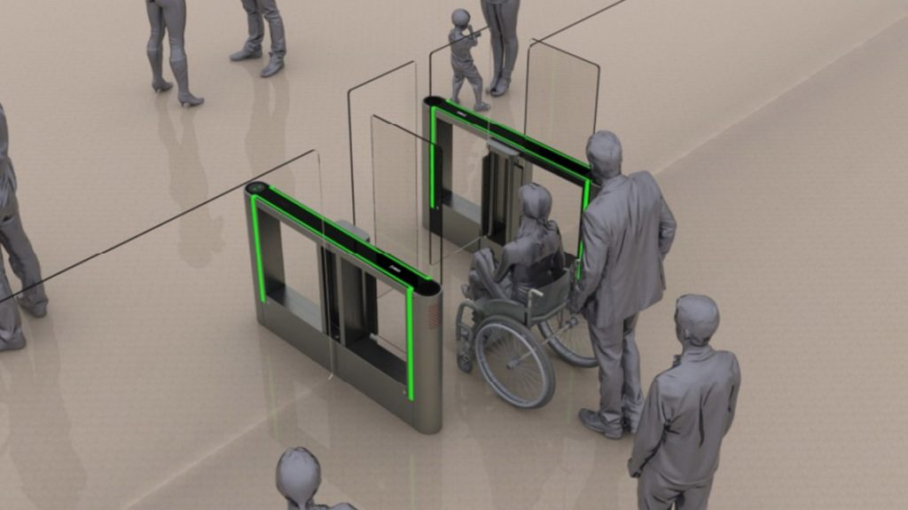 dFlow Free Flow UW Ultra-Wide (48" Passage) Turnstile Speed Gates ...