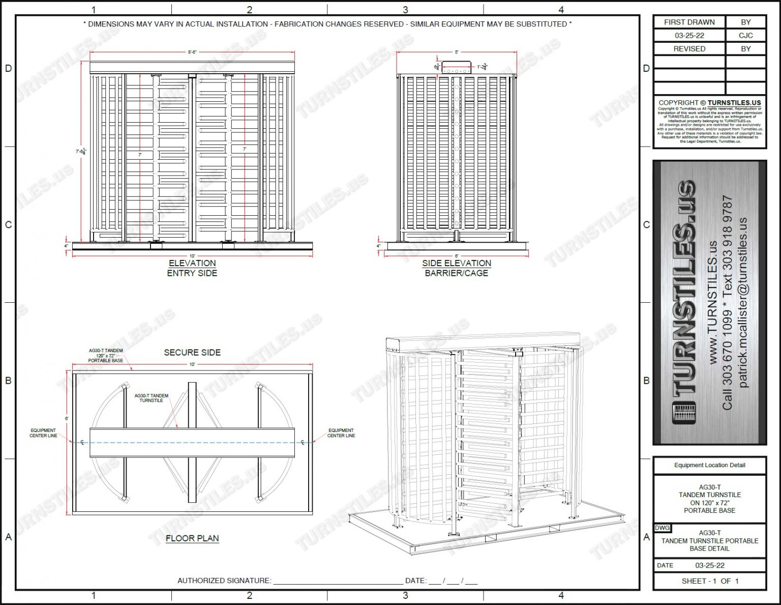 AutoCAD - TURNSTILES.us