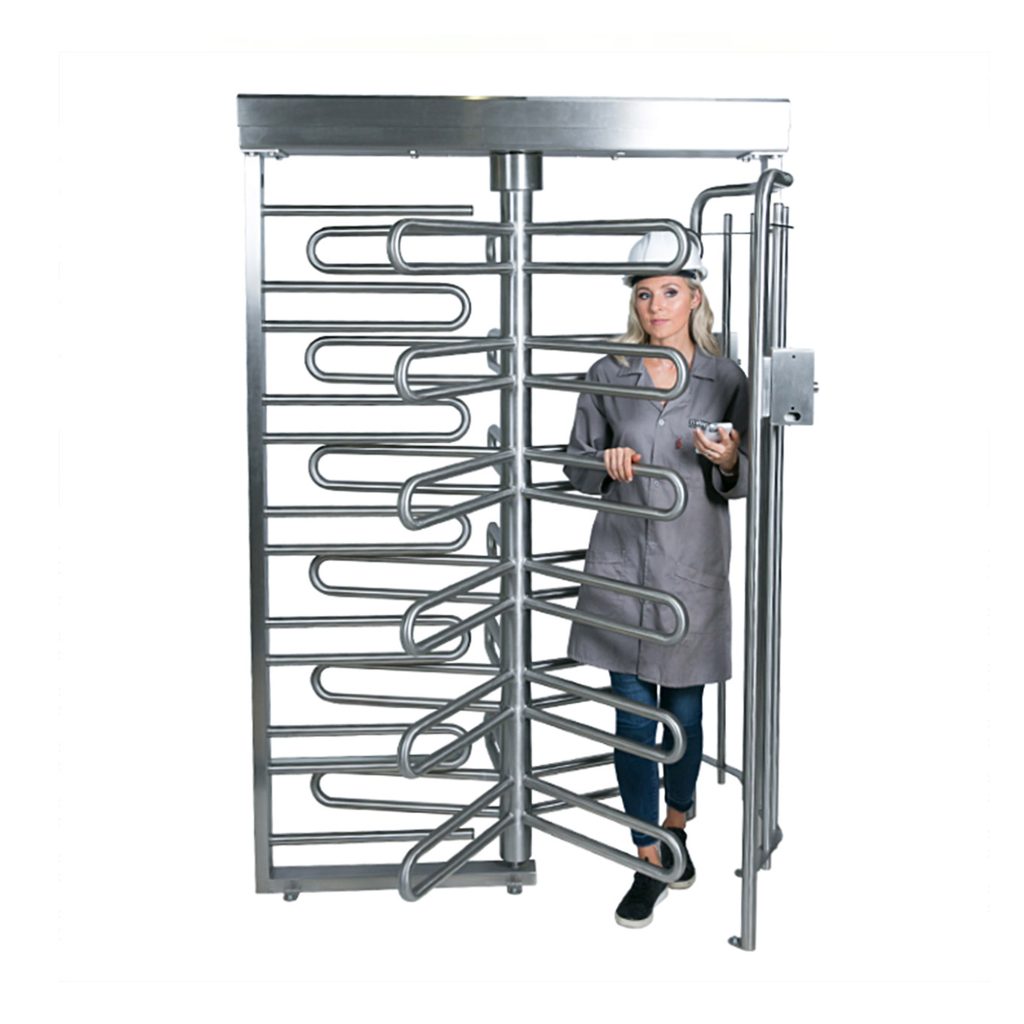 TRIUMPH Full Height Industrial Turnstile Single (3, 4 and 5-Arm) - TURNSTILES.us