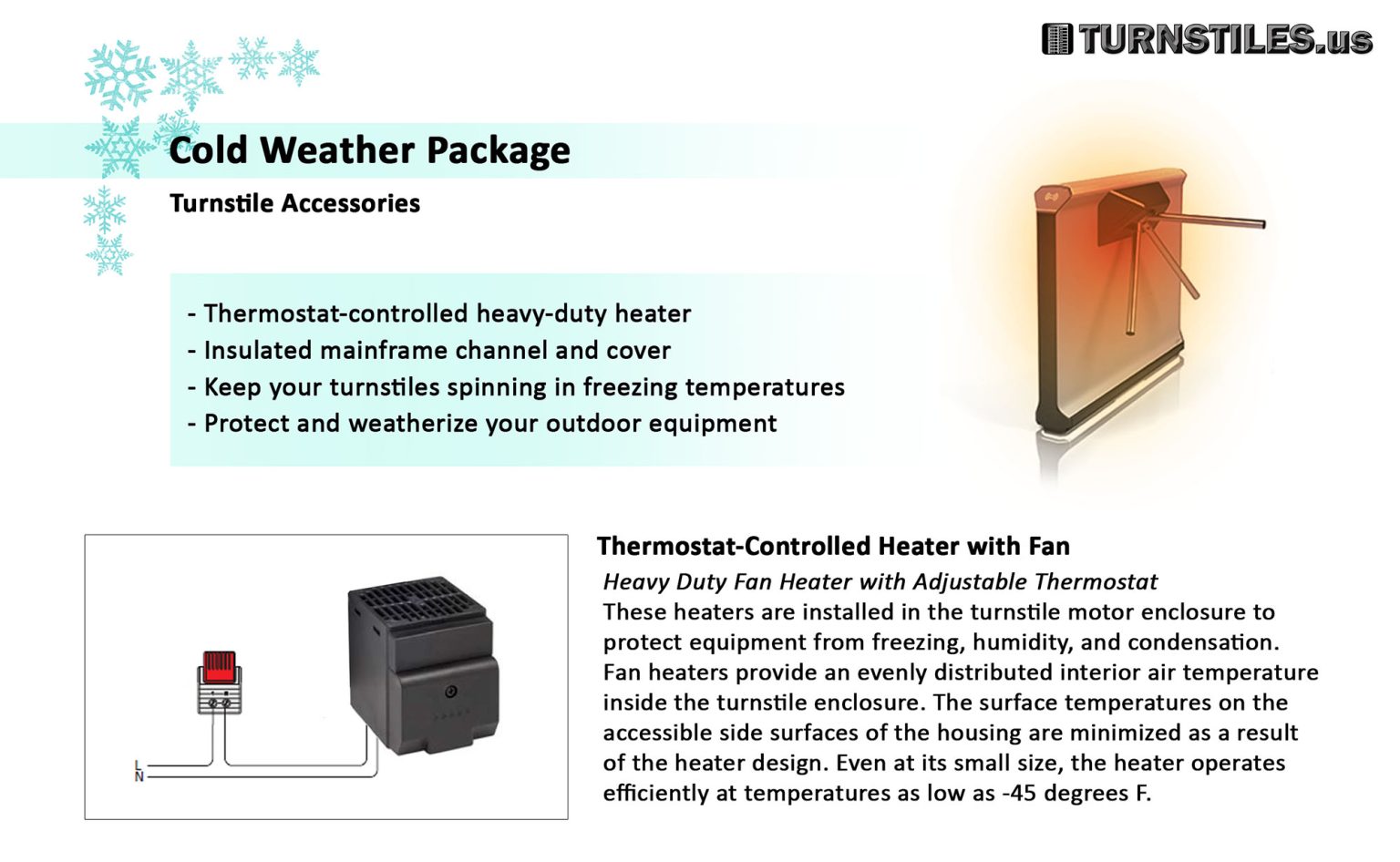 mTripod Illuminated Slim Profile Turnstile - TURNSTILES.us