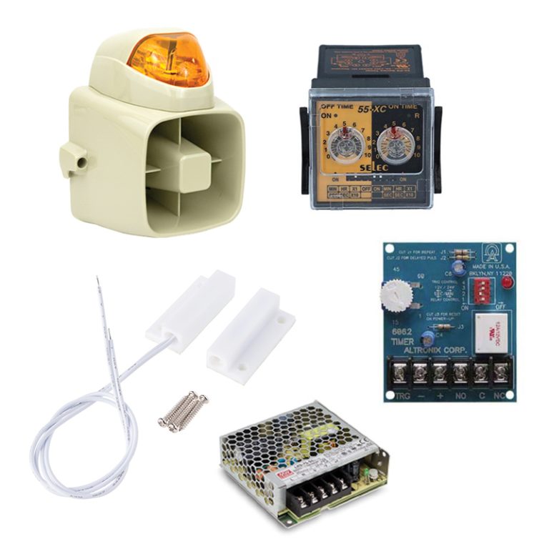 HOA60 Hold-Open Alarm Kit (Horn Strobe with Timer) - TURNSTILES.us
