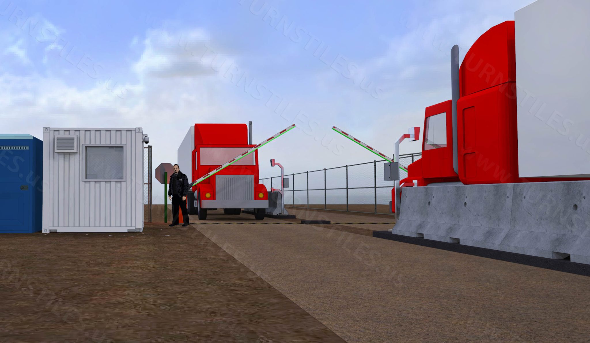 Traffic Access Pro-L Vehicle Barrier - TURNSTILES.us