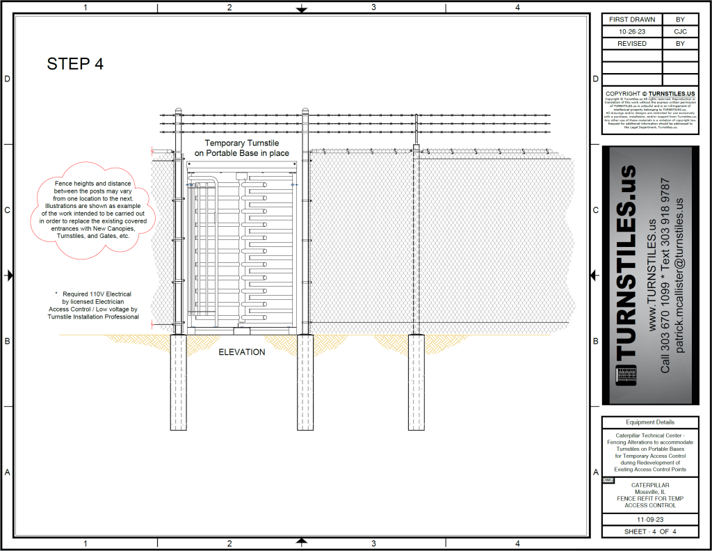 Caterpillar w/CORE - Mossville, IL - TURNSTILES.us