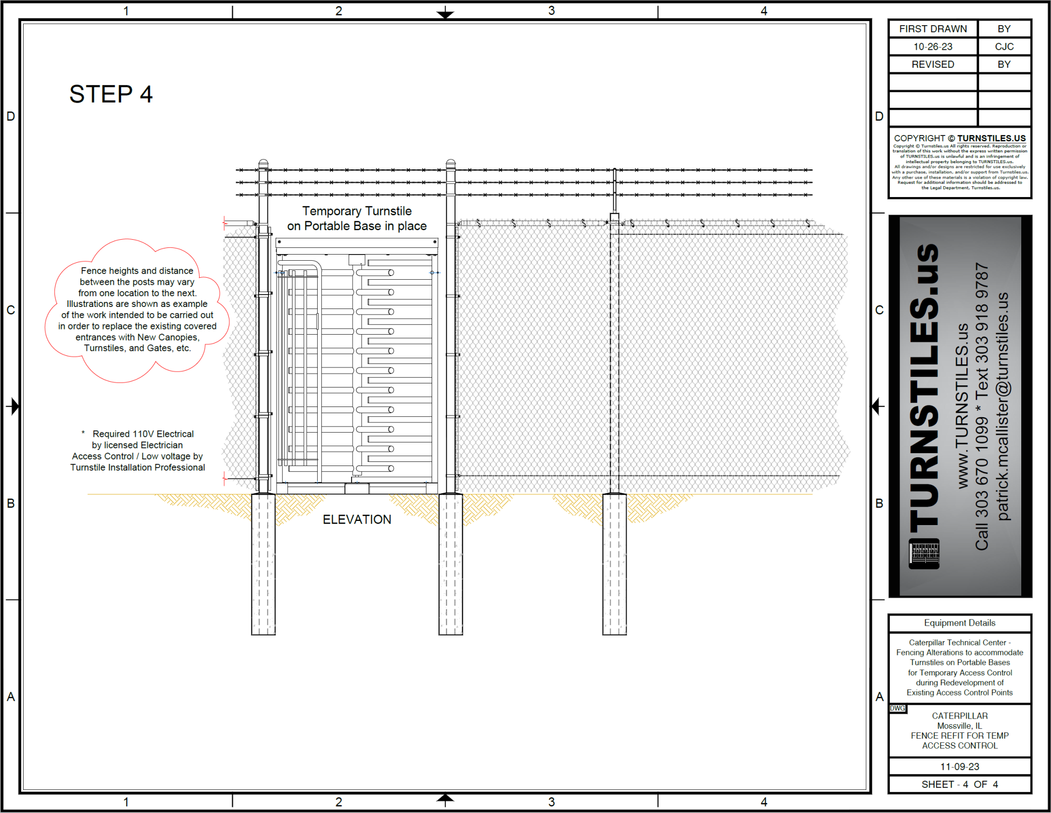 Caterpillar w/CORE - Mossville, IL - TURNSTILES.us