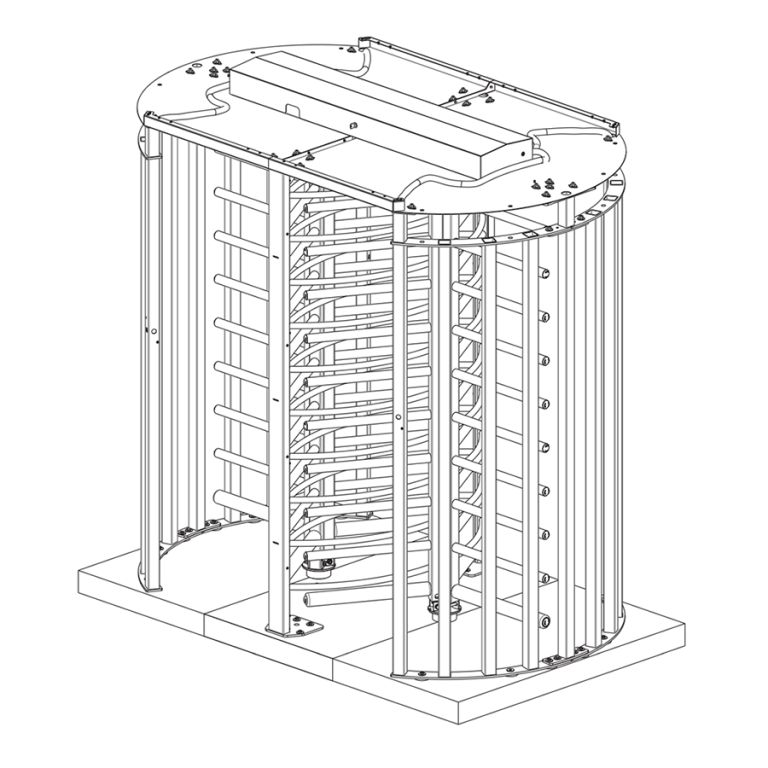TX-DUO Full Height Tandem Turnstile - TURNSTILES.us