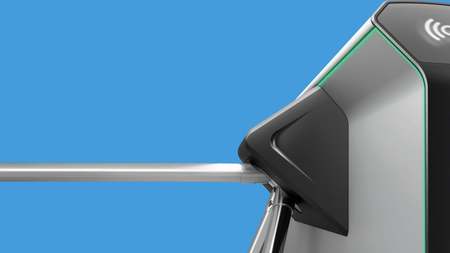 mTripod Illuminated Slim Profile Turnstile - TURNSTILES.us