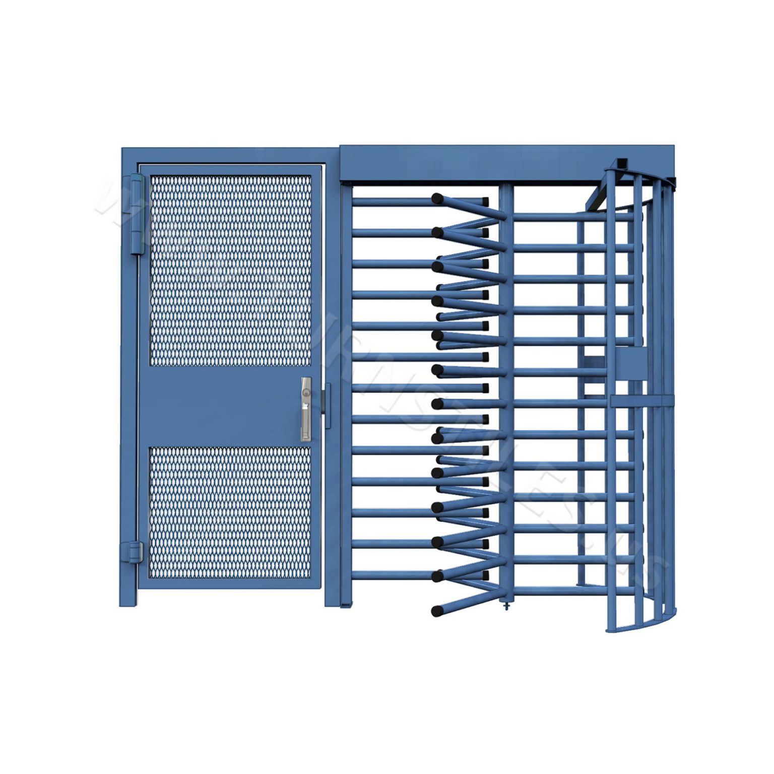 CA3 Full Height Single Turnstile and ADA Gate Combo, Powder Coated ...