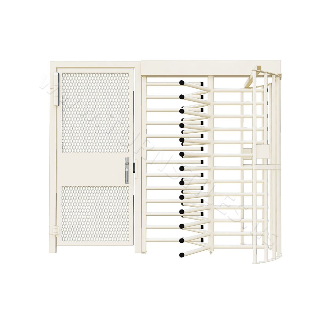 CA3 Full Height Single Turnstile and ADA Gate Combo, Powder Coated ...