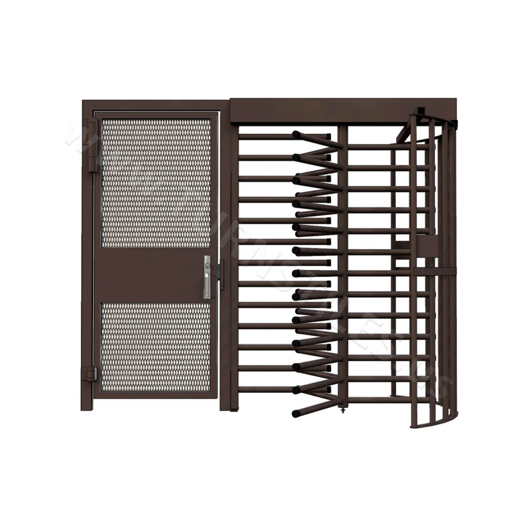 CA3 Full Height Single Turnstile and ADA Gate Combo, Powder Coated ...