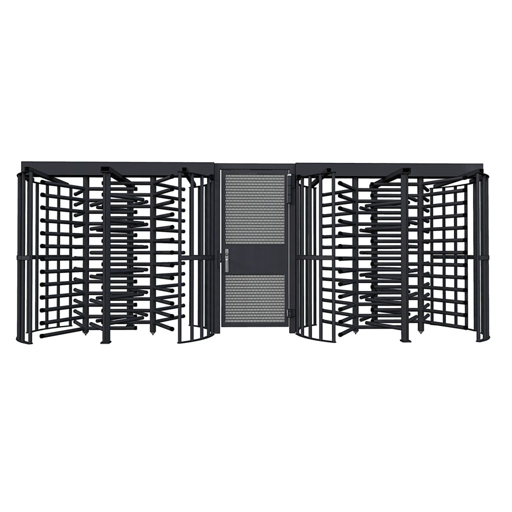 CA5 Full Height Tandem Turnstile and ADA Gate Combo, Powder Coated ... CA5 Full Height Tandem Turnstile and ADA Gate Combo, Powder Coated ...