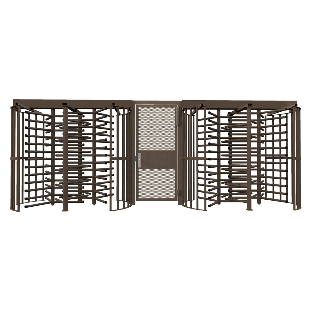 CA5 Full Height Tandem Turnstile and ADA Gate Combo, Powder Coated ...