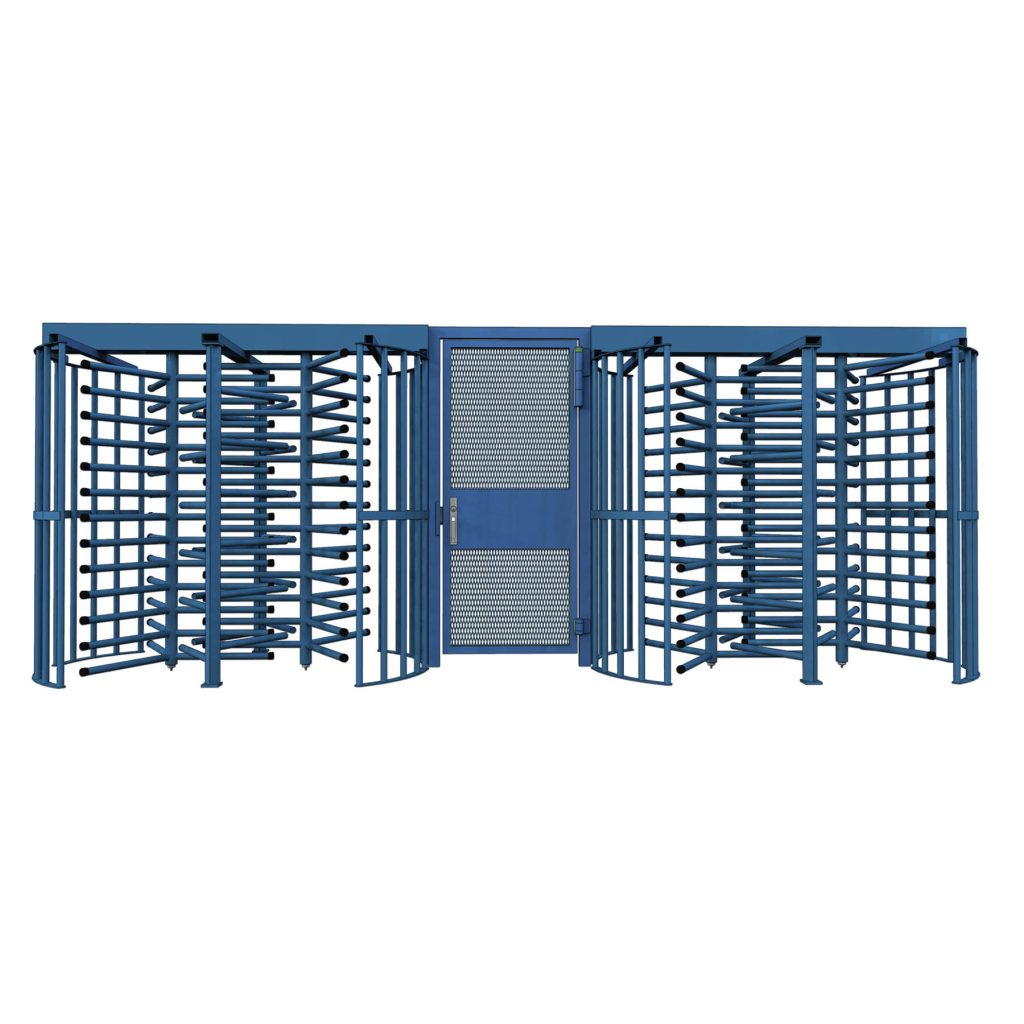 CA5 Full Height Tandem Turnstile and ADA Gate Combo, Powder Coated ...