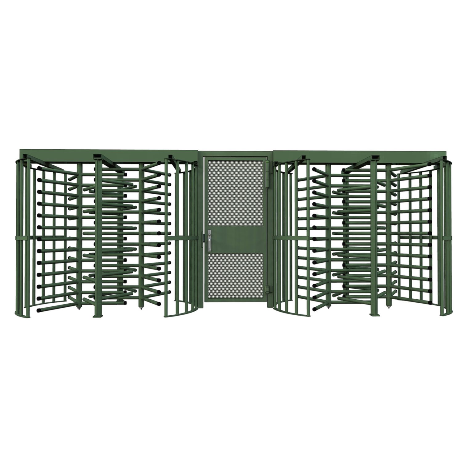 CA5 Full Height Tandem Turnstile and ADA Gate Combo, Powder Coated ...