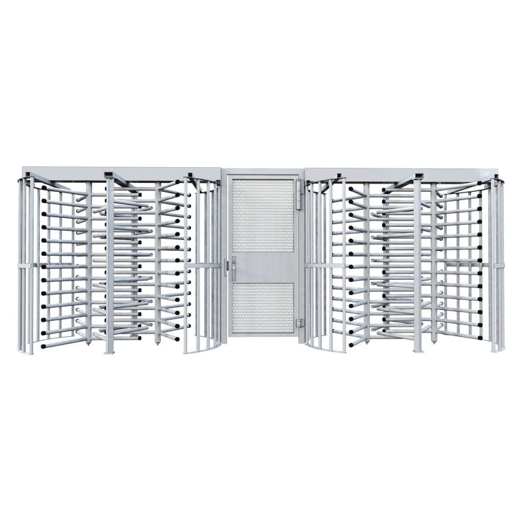 CA5 Full Height Tandem Turnstile and ADA Gate Combo, Powder Coated ...
