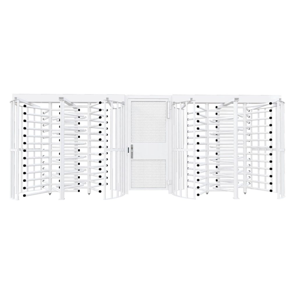 CA5 Full Height Tandem Turnstile and ADA Gate Combo, Powder Coated ...