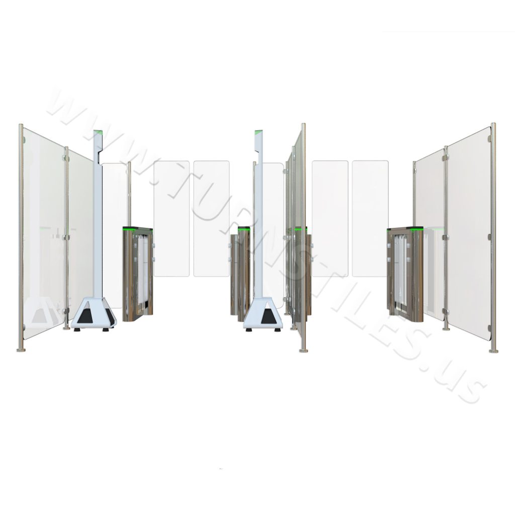 FMD2B Weapons Detection Turnstile Entrances - TURNSTILES.us