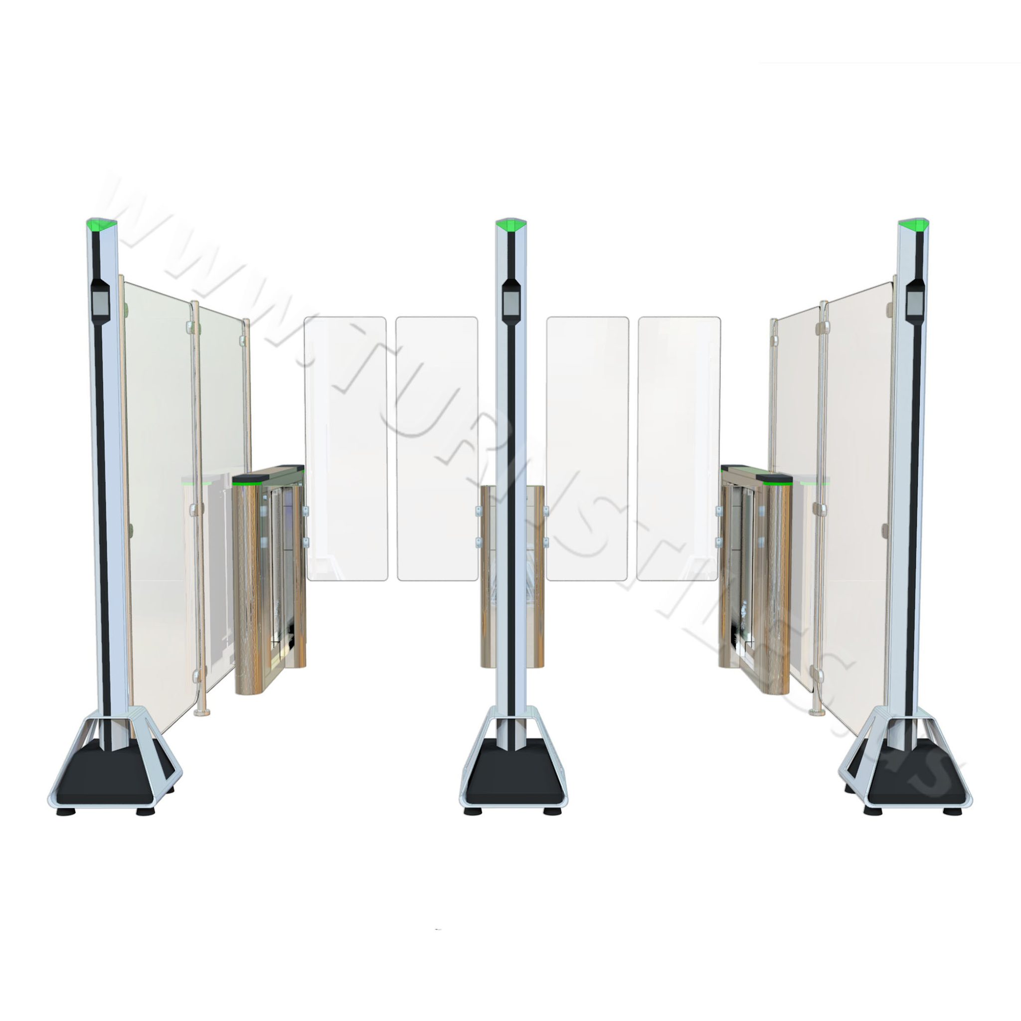 FMD2B Weapons Detection Turnstile Entrances - TURNSTILES.us